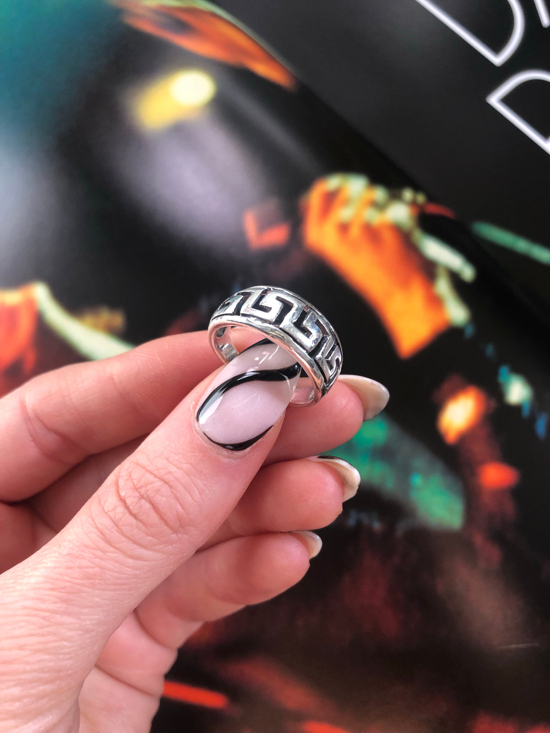 Sterling Silver Greek Swirl Ring – Swindle My Soul