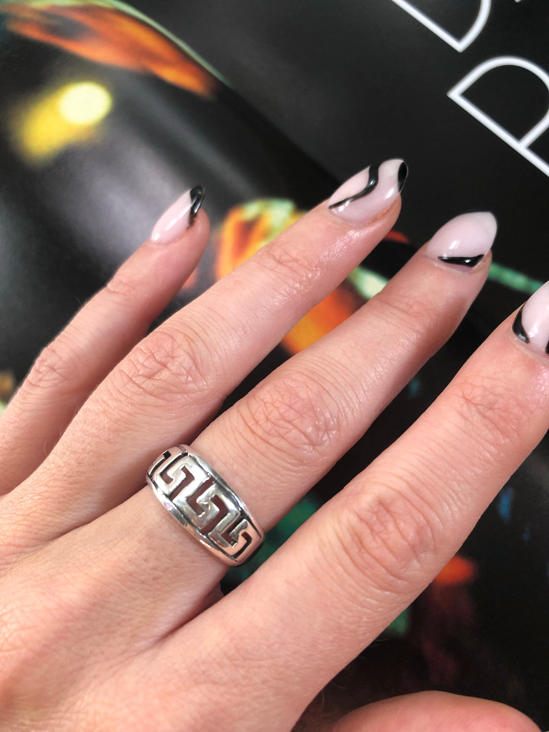 Sterling Silver Greek Swirl Ring – Swindle My Soul