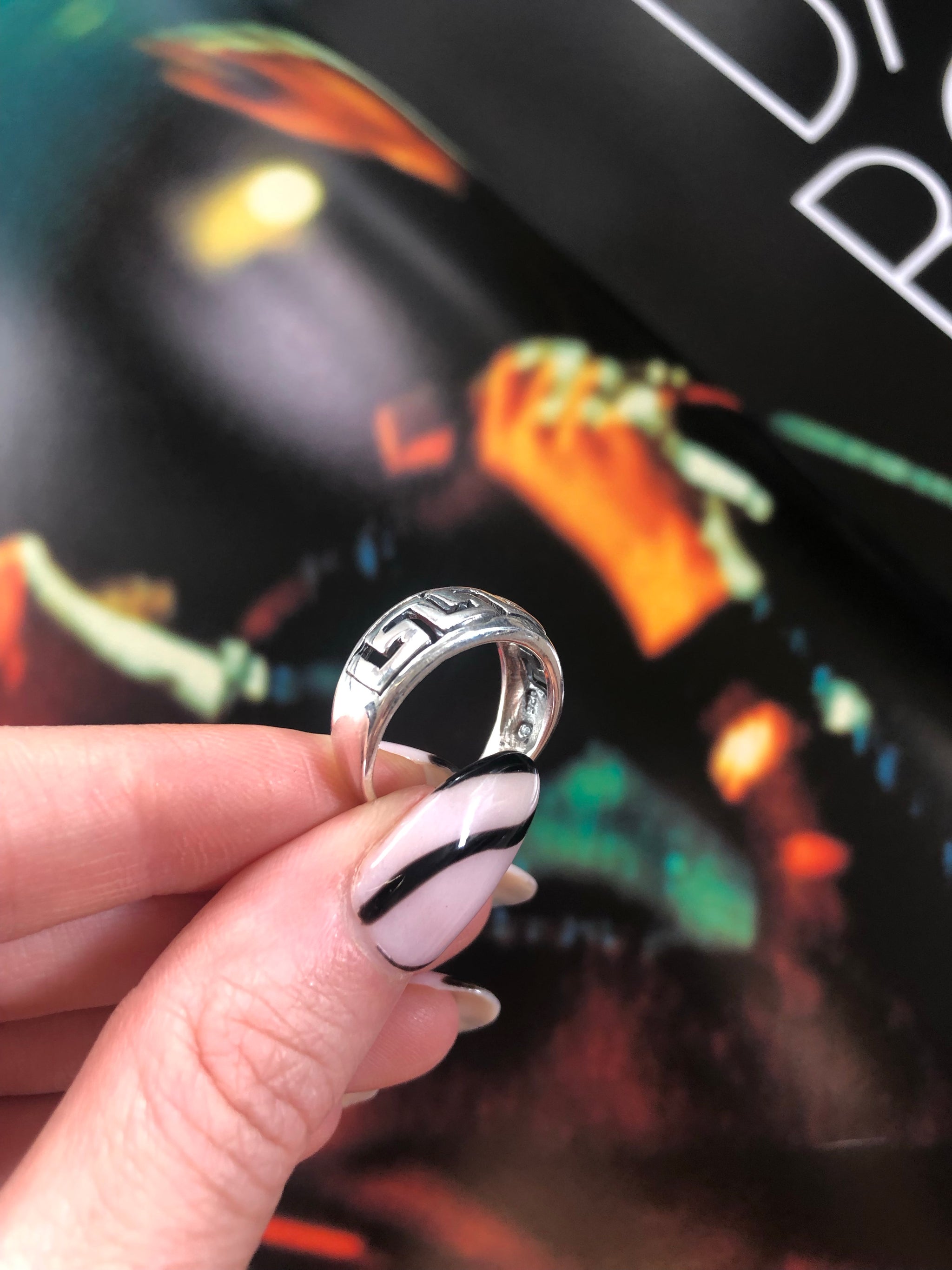 Sterling Silver Greek Swirl Ring – Swindle My Soul